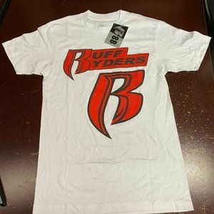 Ruff Ryders | Shirts | Ruff Ryders Mens White Printed Crew Neck Tshirt ...